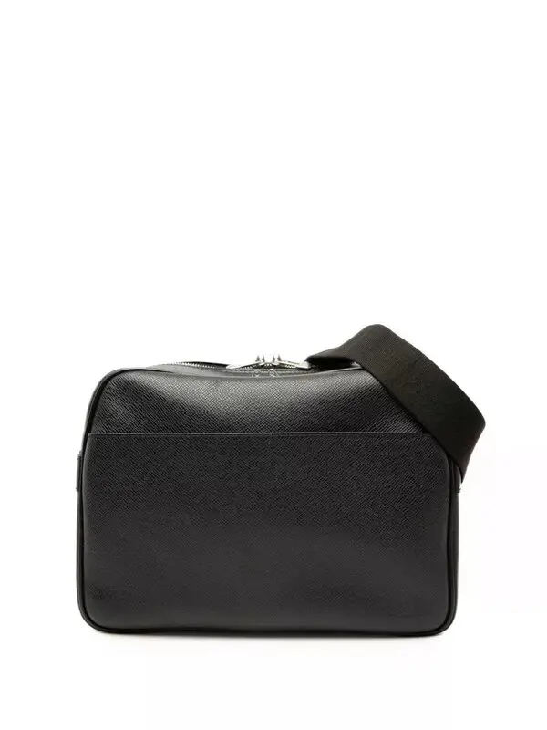 LOUIS VUITTON 2001 Taiga Reporter Pm Crossbody Bag - Black
