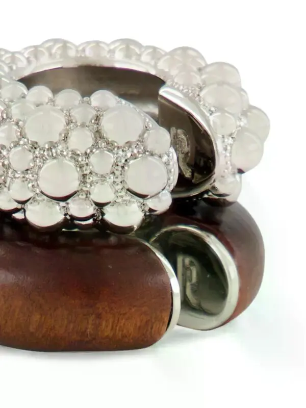 Rabanne Tone And Brown Mismatched Design Earrings