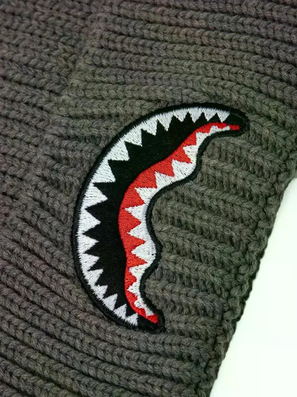 SPRAYGROUND Shark Mouth Ribbed-knit Beanie Hat
