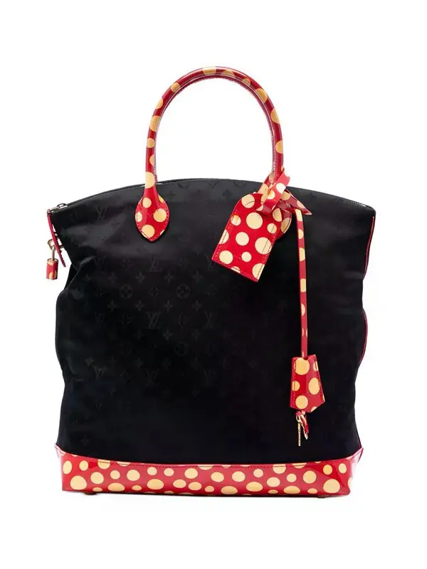 LOUIS VUITTON 2012 Yayoi Kusama Monogram Lockit Vertical Dots Infinity Mm Handbag