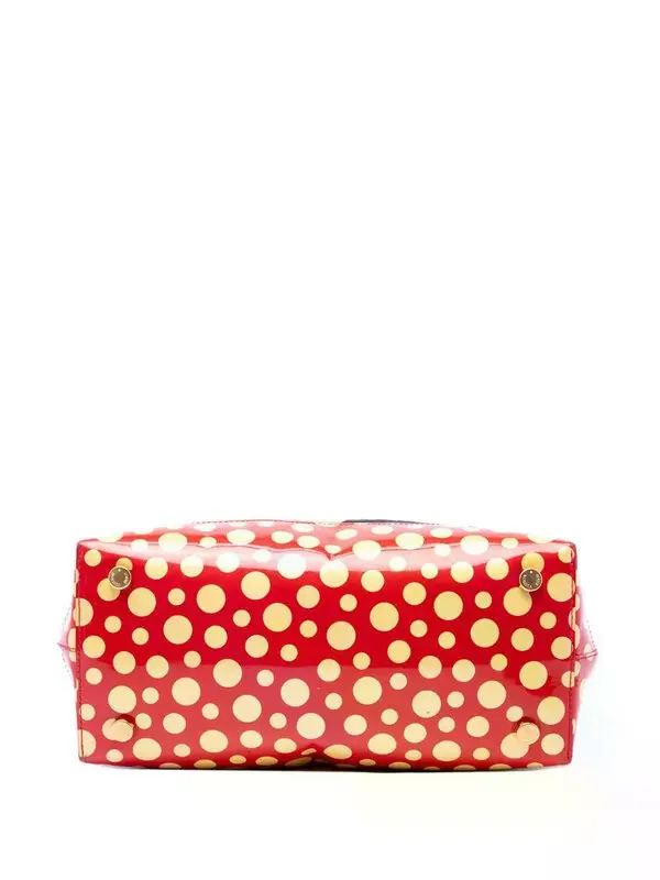 LOUIS VUITTON 2012 Yayoi Kusama Monogram Lockit Vertical Dots Infinity Mm Handbag