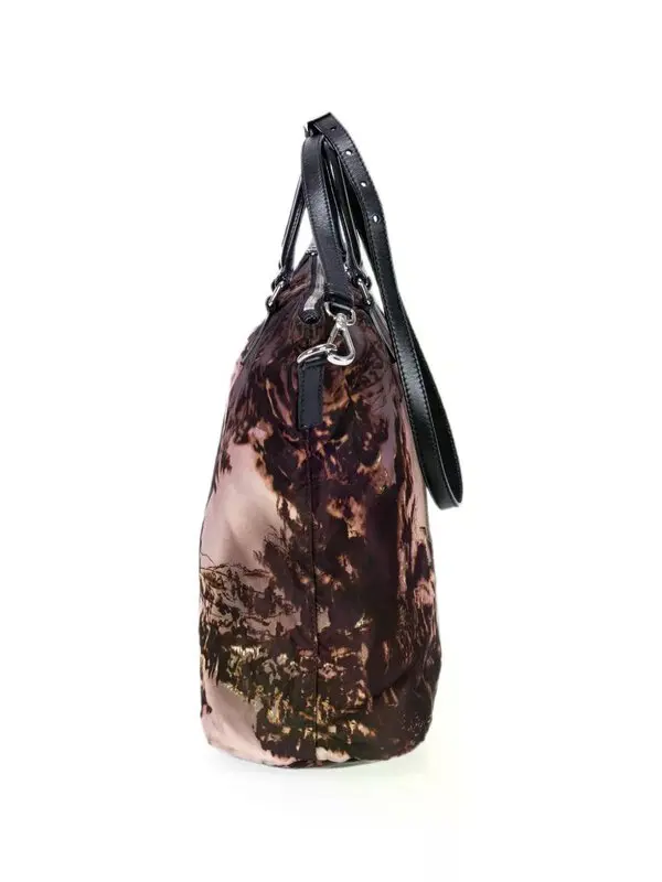 Prada Tessuto Temple Print Tote Bag