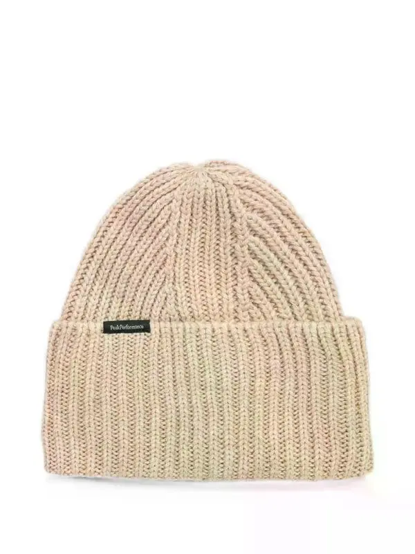 PEAK PERFORMANCE Ribbed-knit Beanie Hat