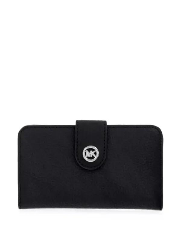 Michael Kors Logo-plaque Pebbled Wallet