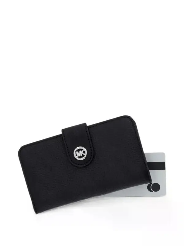 Michael Kors Logo-plaque Pebbled Wallet