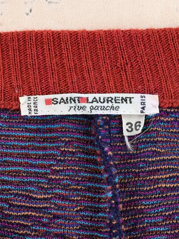 Saint Laurent Rive Gauche Abstract-pattern Trousers