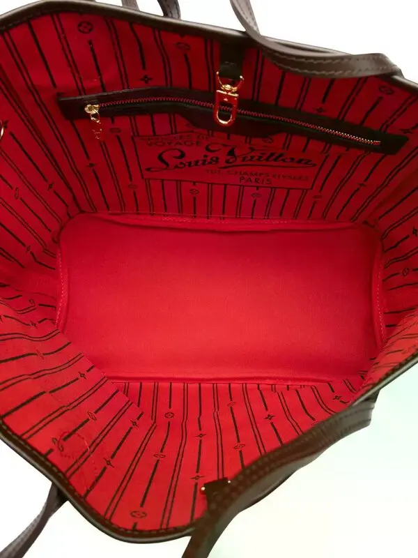 LOUIS VUITTON 2009 Damier Ebene Neverfull Mm Tote Bag