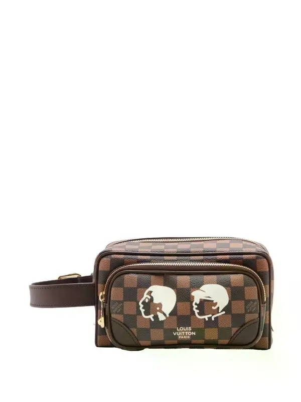 LOUIS VUITTON Damier Ebene Phriendship Dopp Kit Clutch Bag