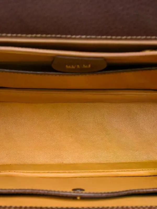 Gucci 2000-2015 Grained Calfskin Bamboo Night Satchel