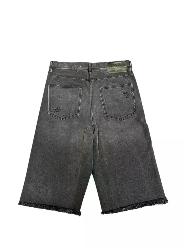 SEKRIT Chopper Studded Denim Shorts