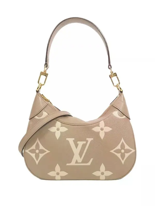 LOUIS VUITTON 2021-2026 Bicolor Monogram Empreinte Bagatelle Satchel