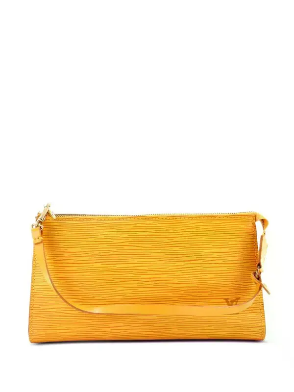 LOUIS VUITTON Pochette Accessoires Epi Leather Clutch Bag - Yellow