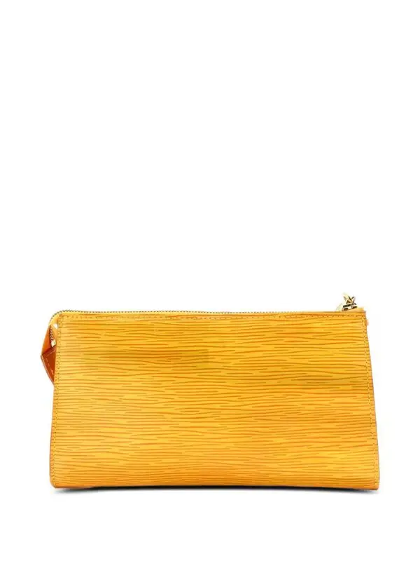 LOUIS VUITTON Pochette Accessoires Epi Leather Clutch Bag - Yellow