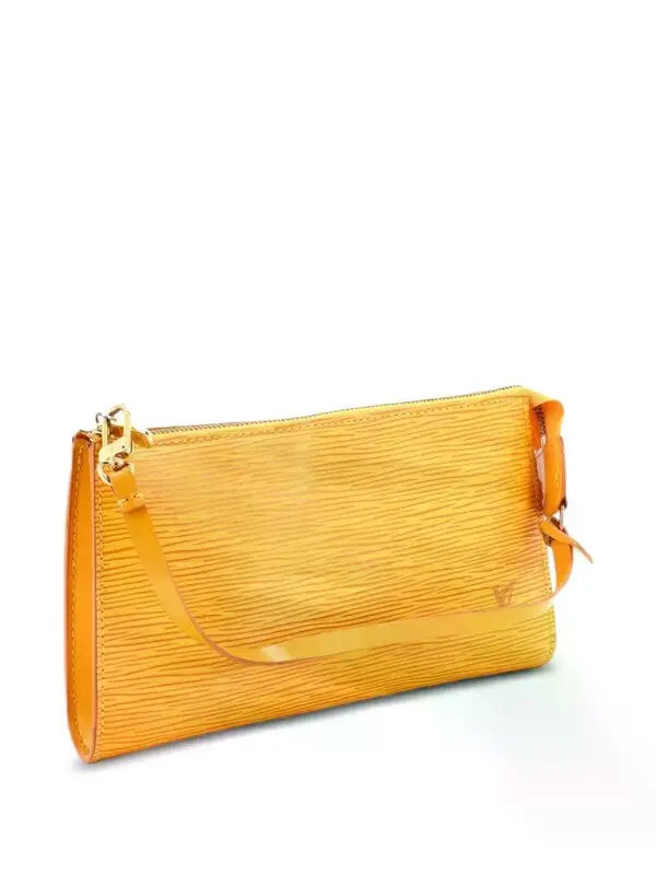 LOUIS VUITTON Pochette Accessoires Epi Leather Clutch Bag - Yellow