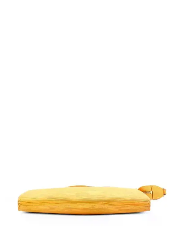 LOUIS VUITTON Pochette Accessoires Epi Leather Clutch Bag - Yellow