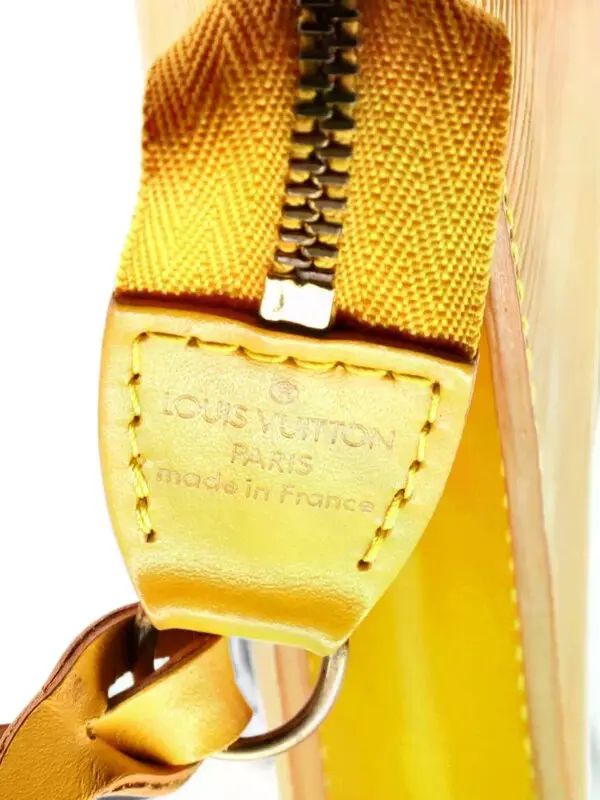 LOUIS VUITTON Pochette Accessoires Epi Leather Clutch Bag - Yellow