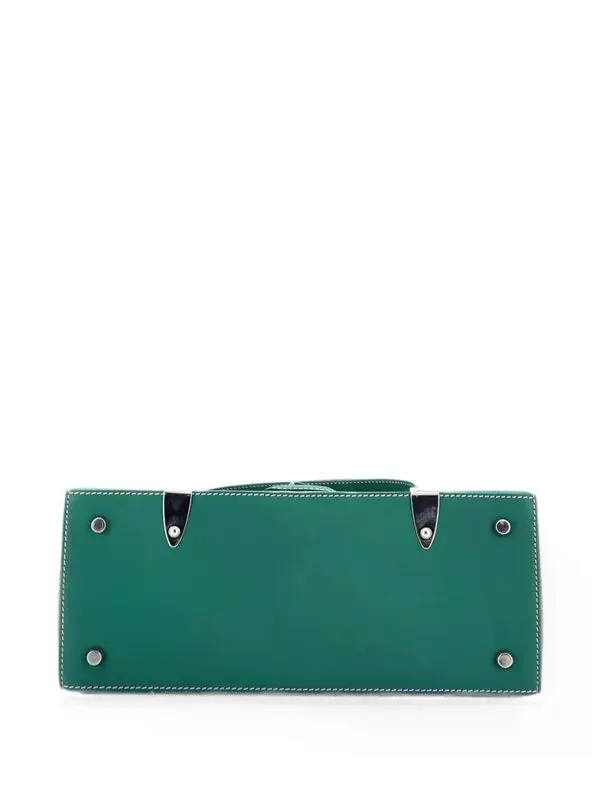 Goyard Saigon Top Handle Bag Coated Canvas With Leather Pm Satchel