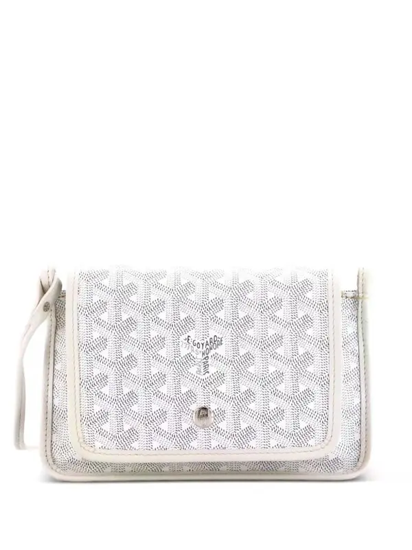 Goyard Plumet Clutch Wallet In Coated Canvas - White