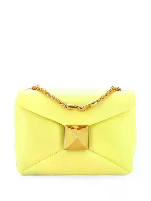 Valentino Garavani One Stud Chain Flap Bag Leather Small Shoulder Bag
