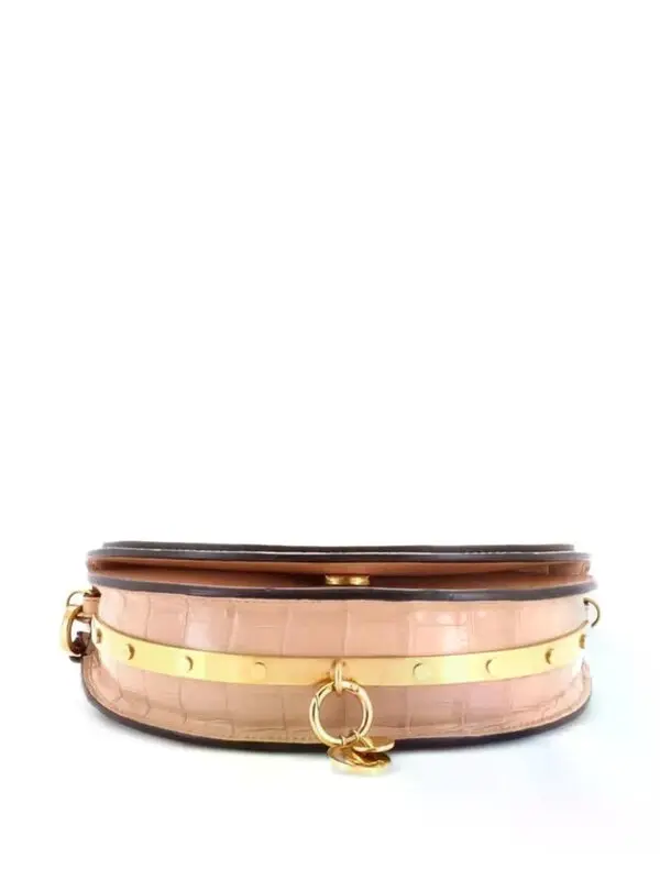Chloé Nile Crocodile Embossed Leather Mini Crossbody Bag - Neutrals