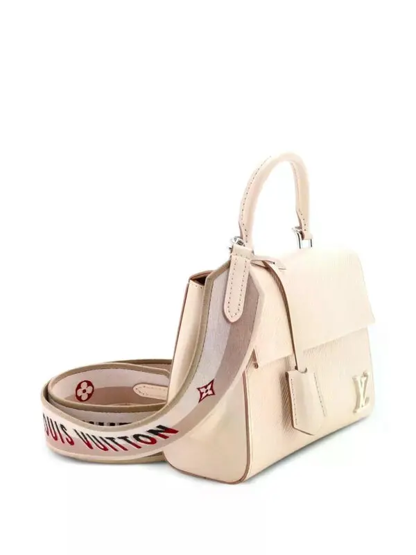 LOUIS VUITTON Cluny Top Handle Bag Epi Leather Mini Satchel - Neutrals