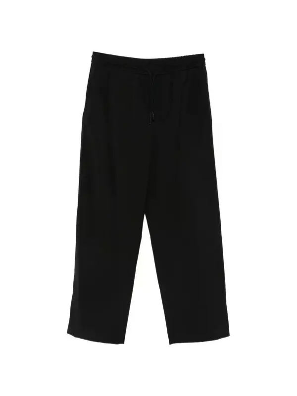 Loewe Drawstring Pocket Wide Leg Trousers - Black