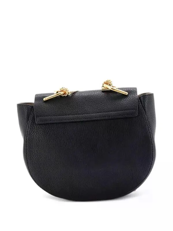 Chloé Drew Leather Small Crossbody Bag - Black