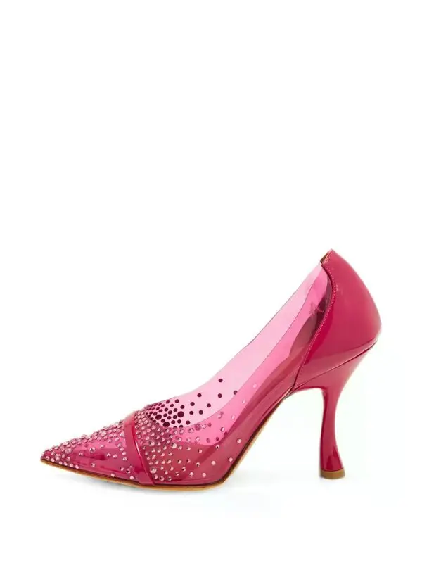MALONE SOULIERS Joan Crystal-embellished Pumps - Pink