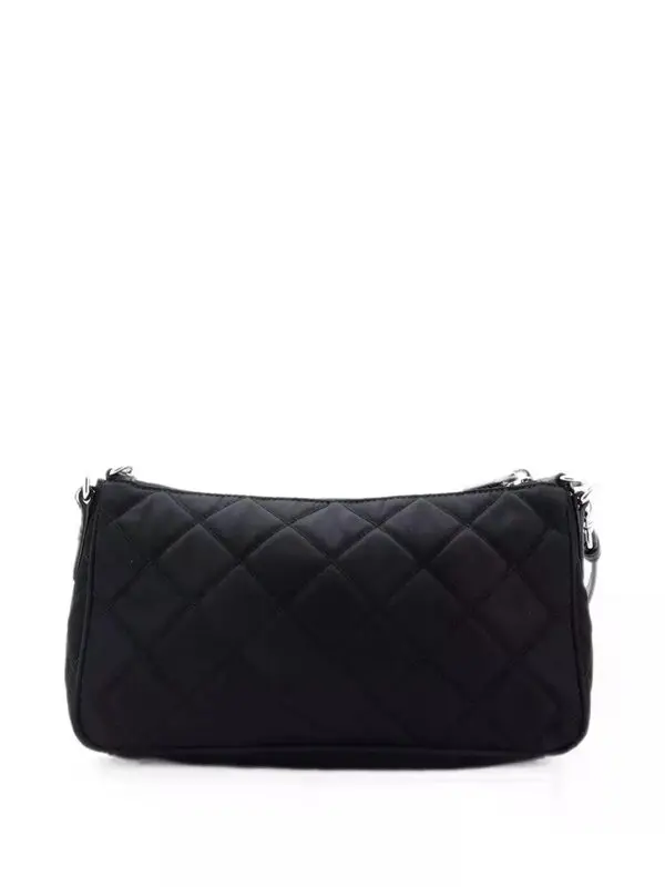 Prada Chain Zip Shoulder Bag Quilted Tessuto Small Crossbody Bag