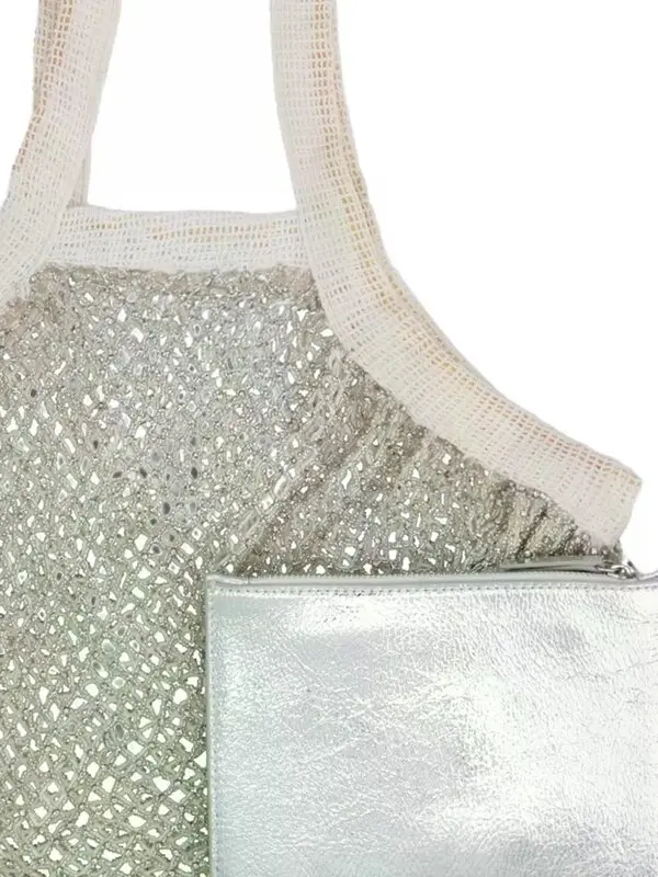 CIRCUS HOTEL Metallic Effect Mesh Shoulder Bag