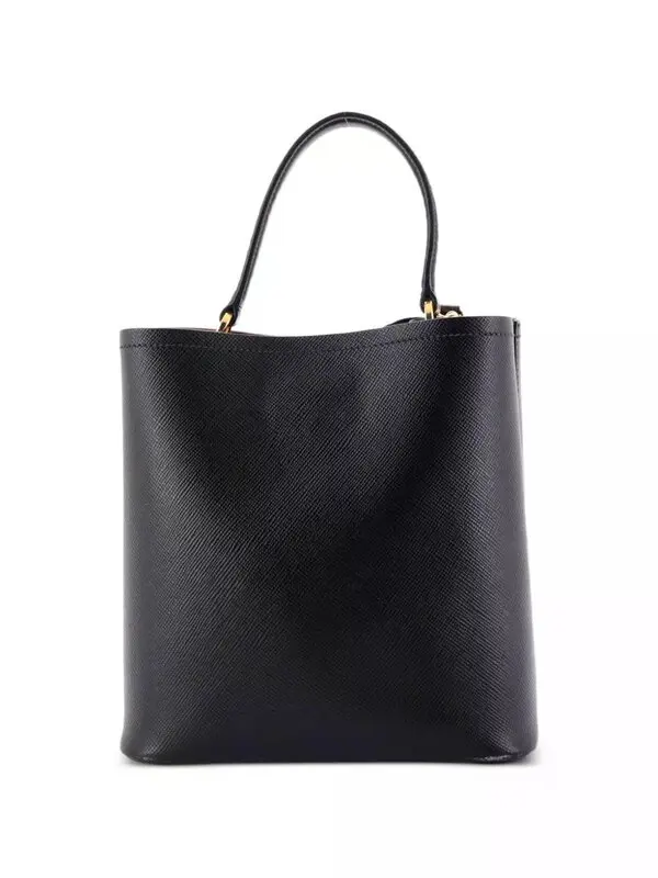 Prada Saffiano Leather Bucket Bag - Black