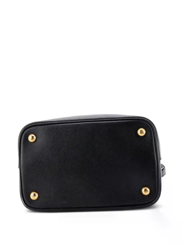 Prada Saffiano Leather Bucket Bag - Black