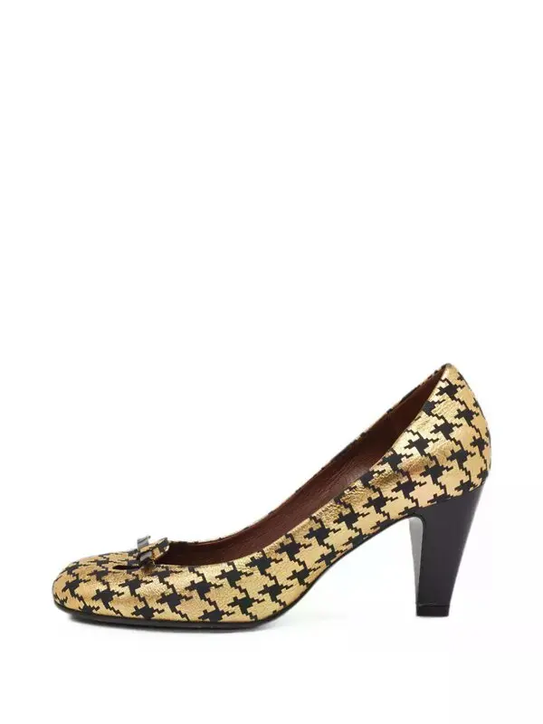 Marc Jacobs Houndstooth Round-toe Pumps