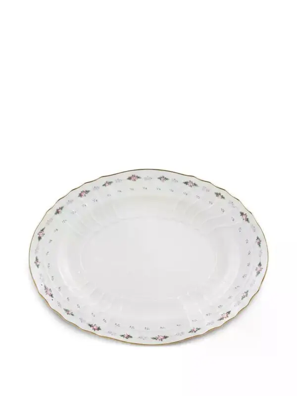 GINORI 1735 Vecchio Floral-print Serving Platter - White