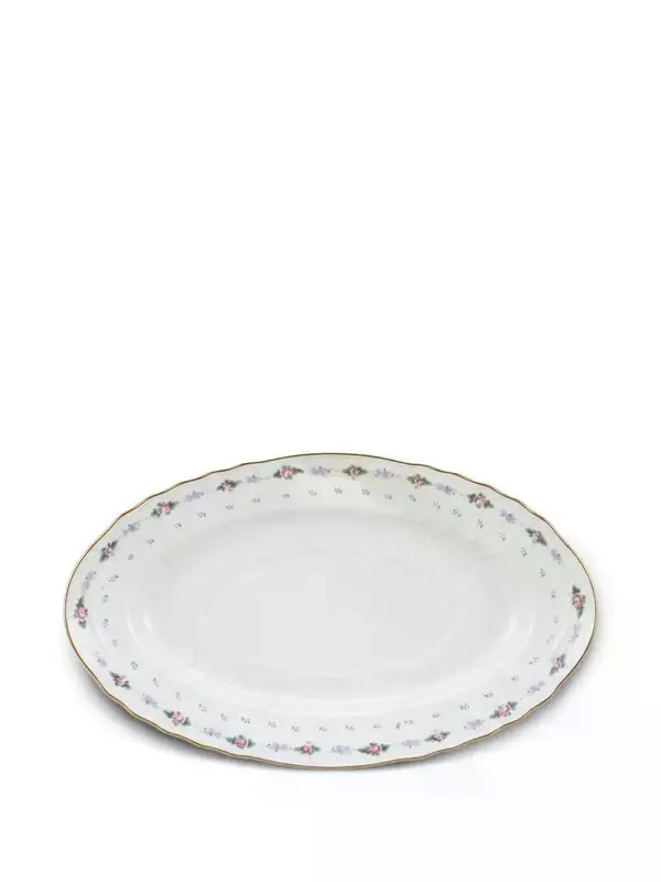 GINORI 1735 Vecchio Floral-print Serving Platter - White