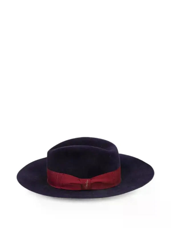 Borsalino Bow-detail Felt Hat