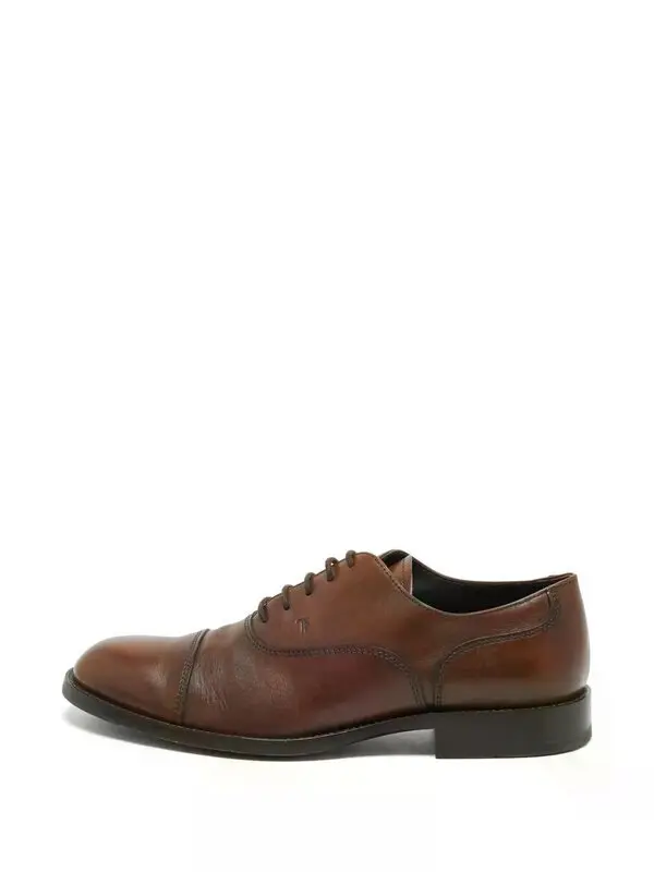 TOD'S Cap-toe Derby Shoes - Brown