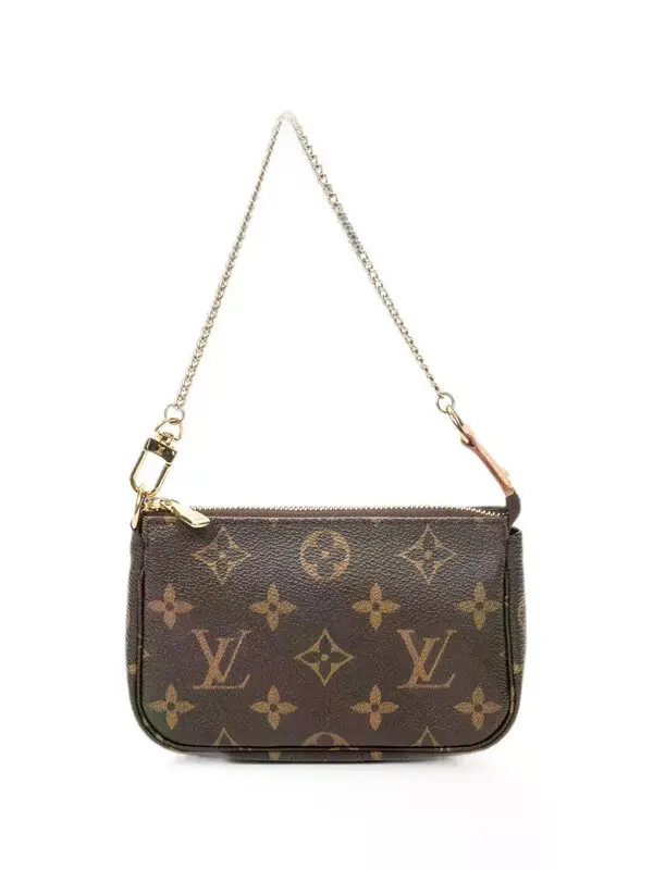 LOUIS VUITTON Mini Pochette Accessoires Clutch Bag - Brown
