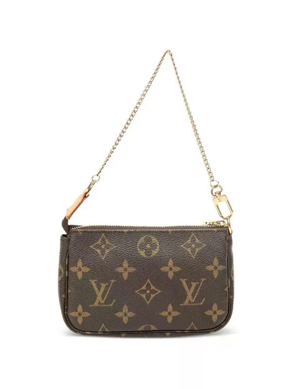 LOUIS VUITTON Mini Pochette Accessoires Clutch Bag - Brown