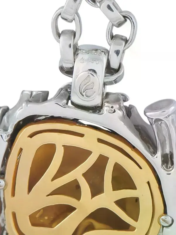 MAGERIT 18k Gold Diamond Tiger Motif Pendant Necklace