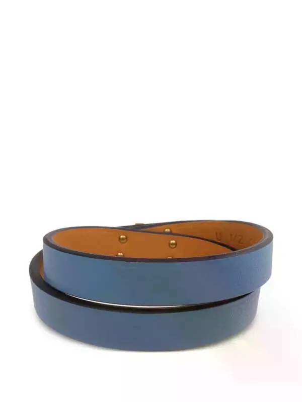 Hermès Mini Kelly Double Tour Bracelet - Blue