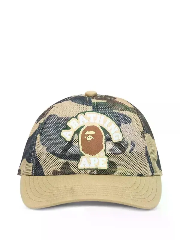 A BATHING APE Camouflage Baseball Cap - Neutrals