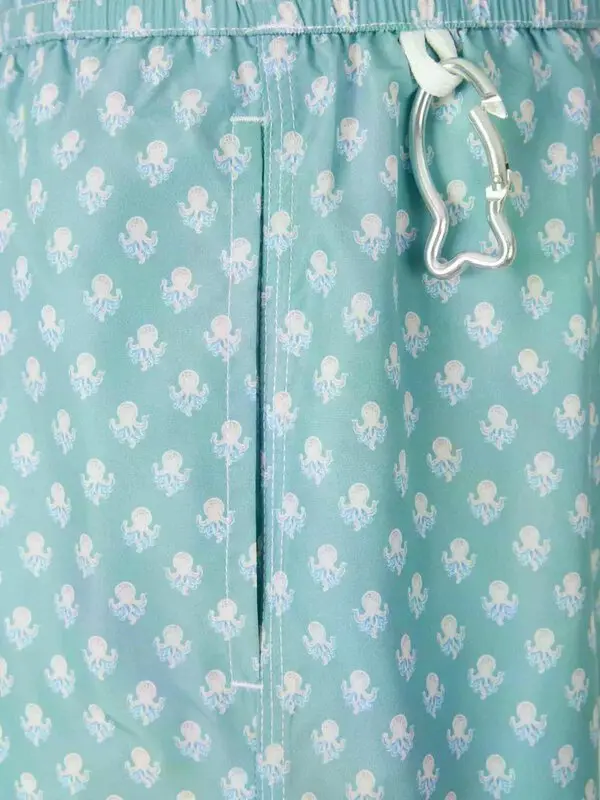 Fedeli Madeira Octopus-print Drawstring Swim Shorts