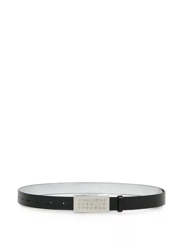MAISON MARGIELA Slim Numeric Buckle Leather Belt