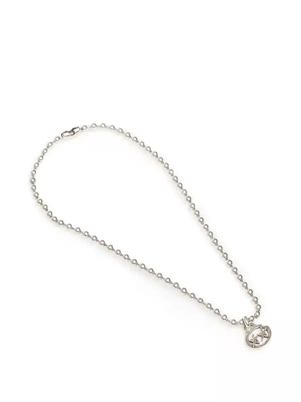 TWOJEYS Icon Ball Necklace With Star Motif Pendant - Silver