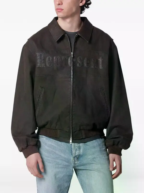 REPRESENT Roscoe Logo-appliqué Bomber Jacket