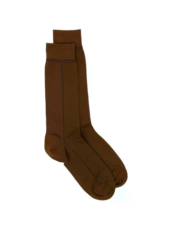 Zegna Ribbed-cuff Socks