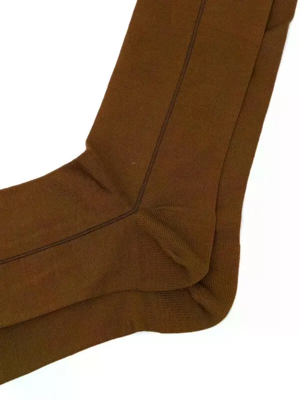 Zegna Ribbed-cuff Socks