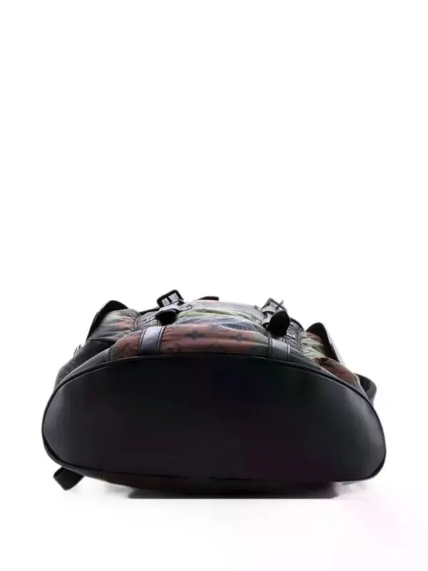 LOUIS VUITTON Christopher Limited Edition Camouflage Monogram Nylon With Leather Pm Backpack