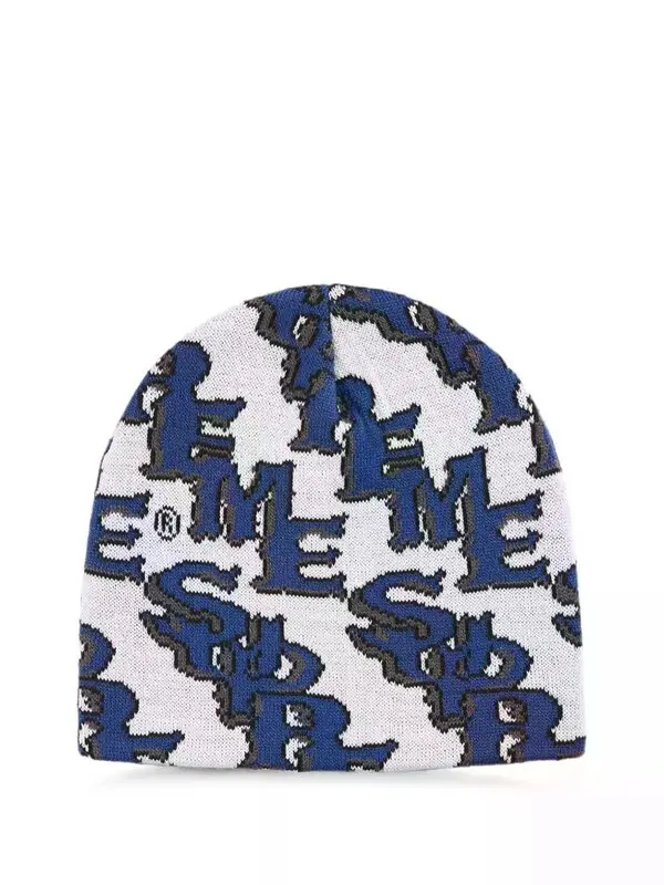Supreme Slanted Gothic Monogram-pattern Beanie Hat